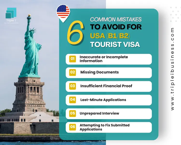 How To Avoid Common Mistakes In Usa Tourist Visa Application